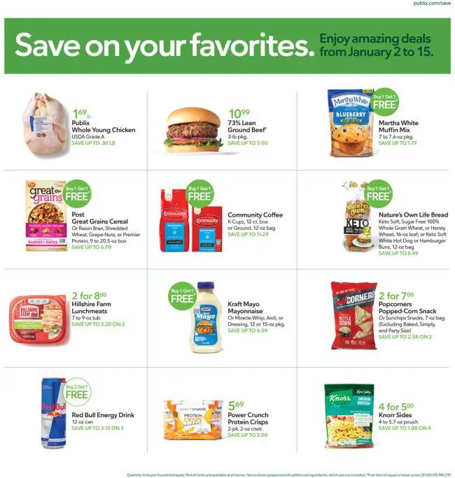 Latest Publix Weekly Ad (1/2/25 - 1/8/25)