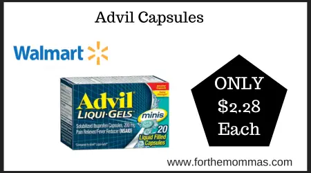 Coupon Deal at Walmart on Advil Capsules