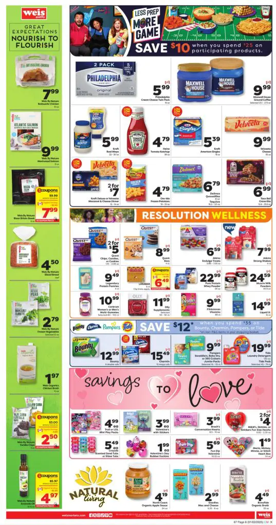 Weis Markets Weekly Flyer (1/23/25- 1/29/25) Circular, Natural ...