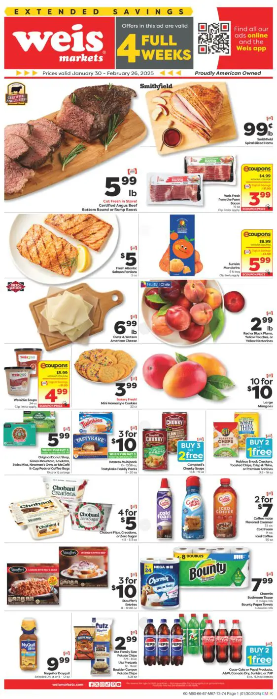 Weis Markets Weekly Flyer (2/20/25- 2/26/25) Circular, Natural ...
