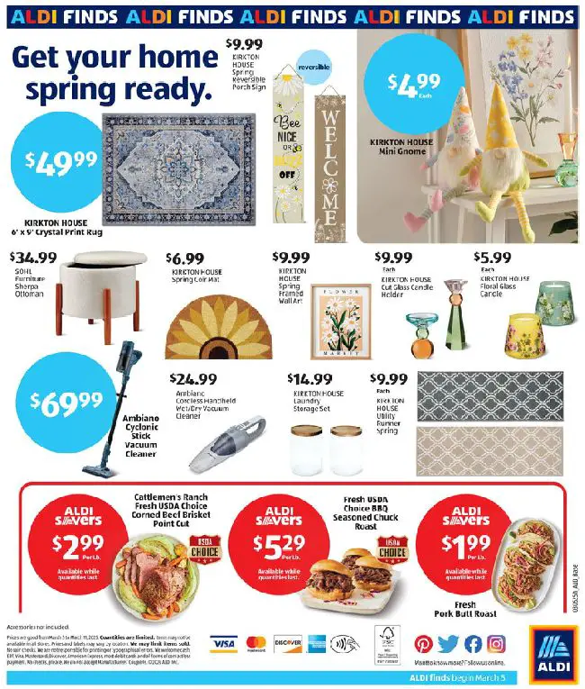 Aldi's Weekly Ad Preview (3/5/25- 3/11/25) & Aldis Finds