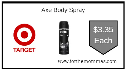 Target Circle Offer on Axe Body Spray
