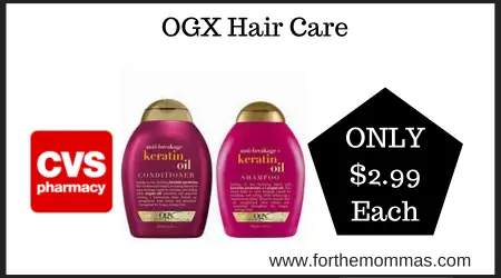Coupon and Extrabucks Deal at CVS on OGX Hair Care