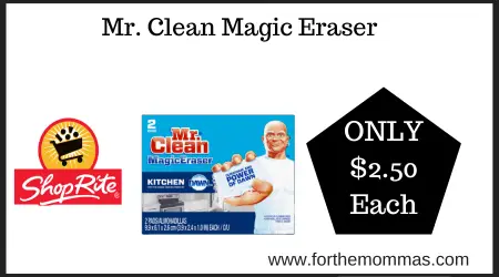 Digital Coupon Deal On Mr. Clean Magic Eraser At ShopRite