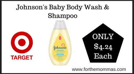 Target Circle Offer on Johnson's Baby Body Wash & Shampoo
