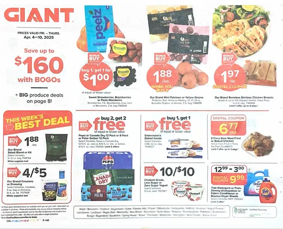 Giant Weekly Ad For This Week (4/4/25 - 4/10/25)