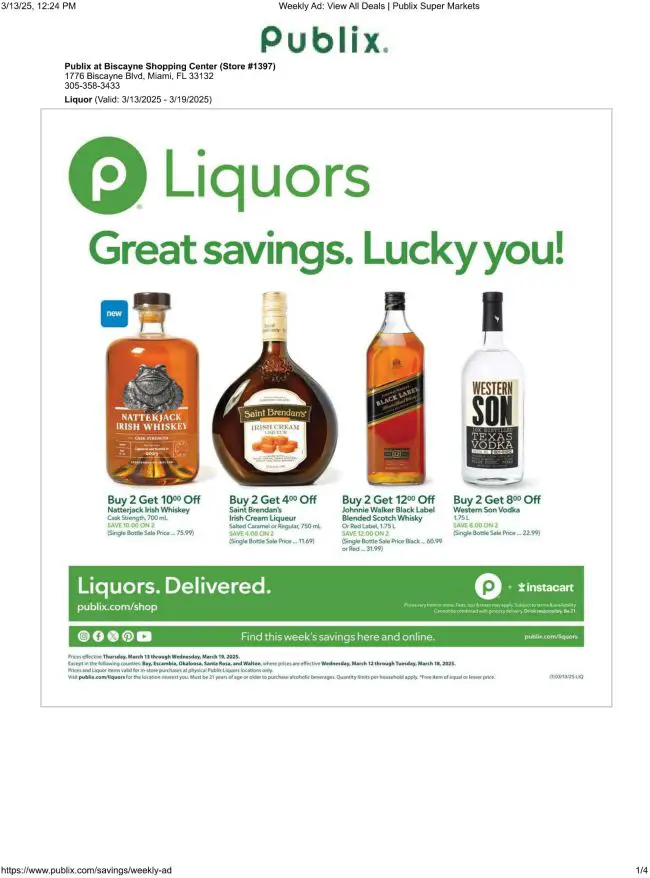 Latest Publix Weekly Ad (3/20/25 – 3/26/25)