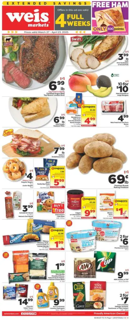 Weis Markets Weekly Flyer (4/3/25- 4/9/25) Circular, Natural & Organic ...