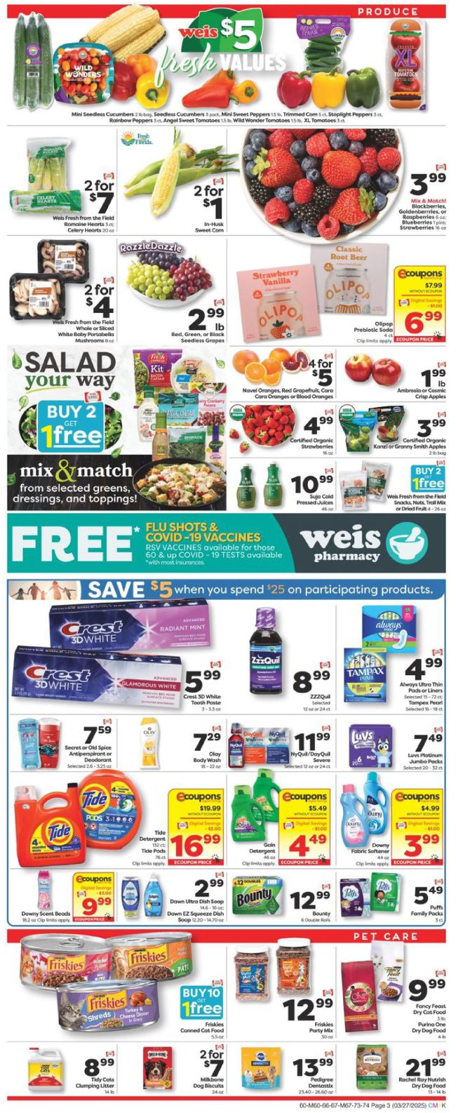 Weis Markets Weekly Flyer (4/3/25- 4/9/25) Circular, Natural & Organic ...
