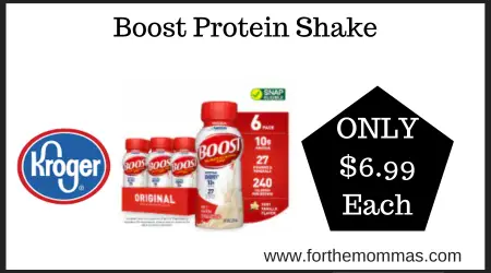 Digital Coupon Deal at Kroger on Boost Protein Shake