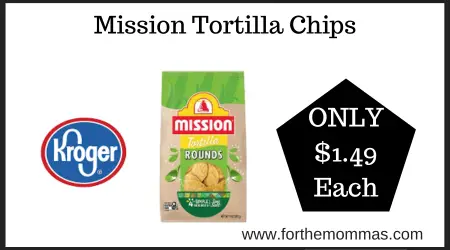Digital Coupon Deal at Kroger on Mission Tortilla Chips