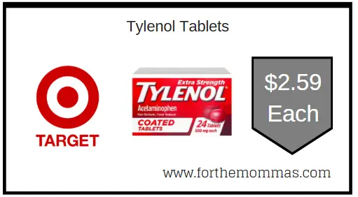 Target Circle Offer on Tylenol Tablets