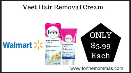 Coupon Deal at Walmart on Veet Hair Removal Cream