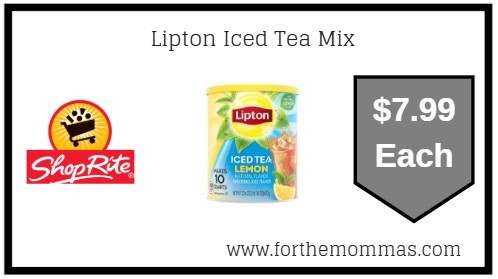 Coupon Deal at Weis on Lipton Iced Tea Mix