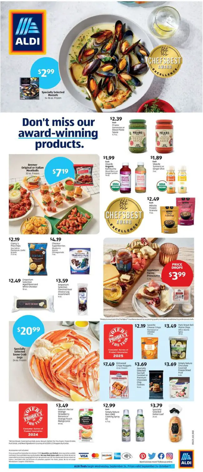 Aldi's Weekly Ad Preview (09/24/25- 09/30/25) & Aldis Finds