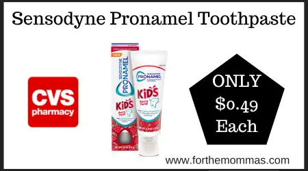 Coupon & Extrabucks Deal at CVS on Sensodyne Pronamel Toothpaste