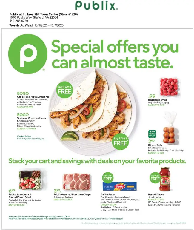 Latest Publix Weekly Ad (10/02/25 – 10/08/25)