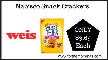 Ecoupon Deal at Weis on Nabisco Snack Crackers