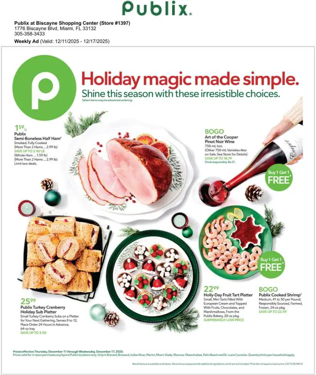 Latest Publix Weekly Ad (12/11/25 – 12/17/25)
