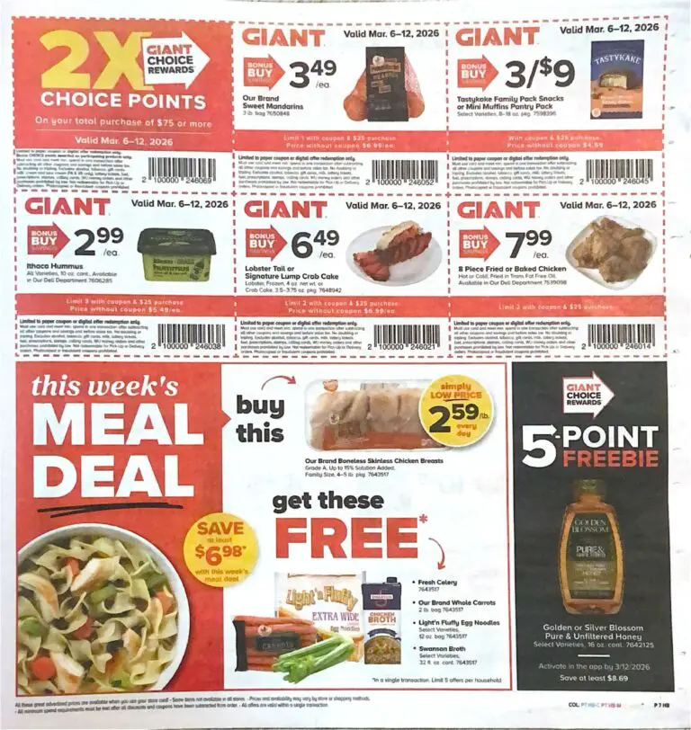 Giant Weekly Ad Preview for next week (03/06/26 -03/12/26)