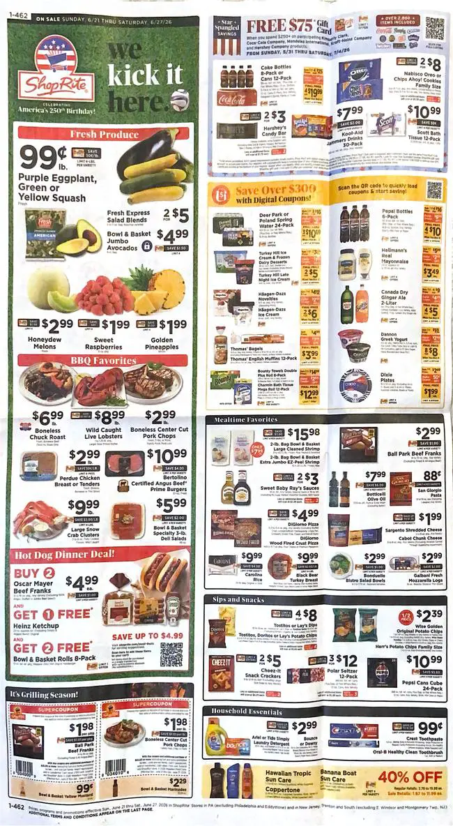 ShopRite Weekly Circular (06/21/26 – 06/27/26) Ad Preview
